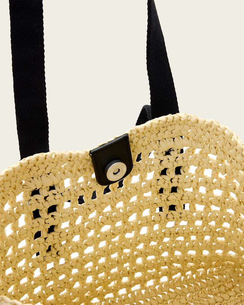 Celayne Crochet Woven Mesh Bag UNBLEACHED WHITE | ALLSAINTS DE